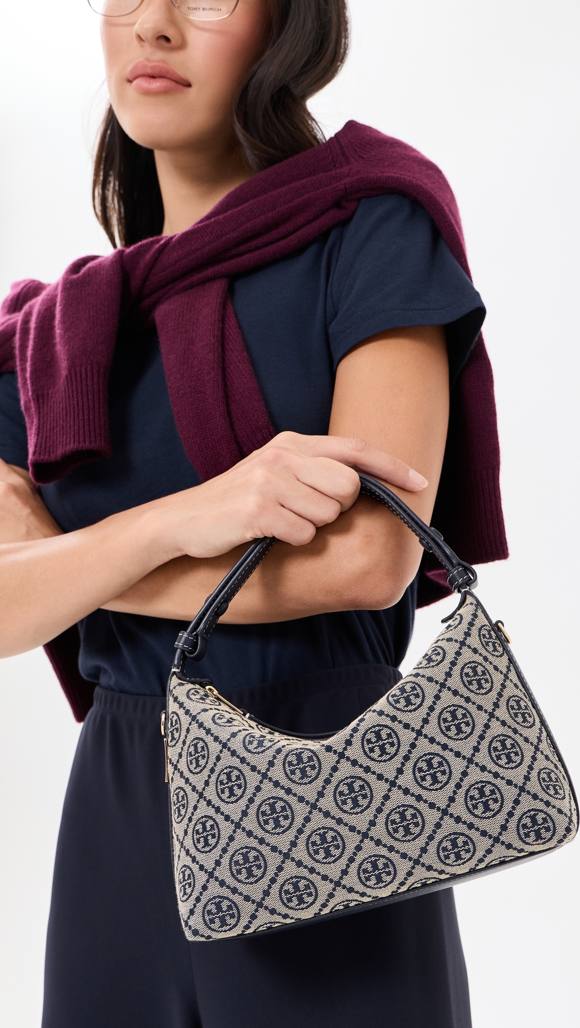 TORY BURCH Tory Burch Mellow T Monogram Shoulder Bag
